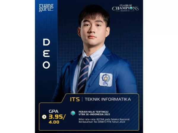 Profil Amadeo Yesa, Peserta CoC Season 2 yang Raih Skor UTBK 2023 ...