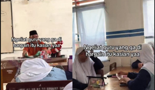 Viral Guru Tetap Berdiri Mengajar Meski Tak Dihargai Warganet Ikut